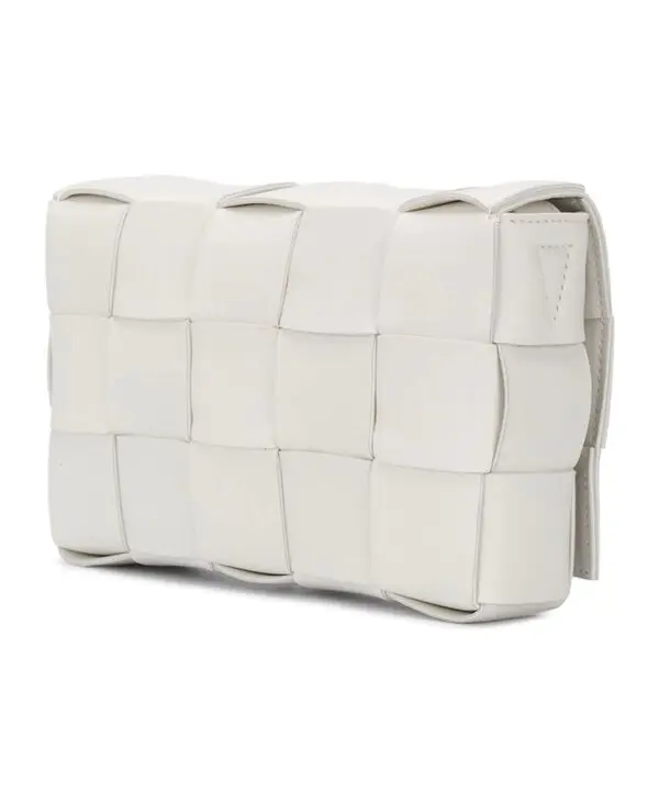 Bottega Veneta Cassette Shoulder Bag - White