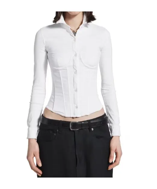 Balenciaga Corset Lace-up Shirt - White