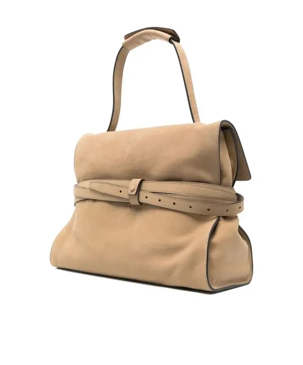 Moschino Flap Shoulder Bag - Beige
