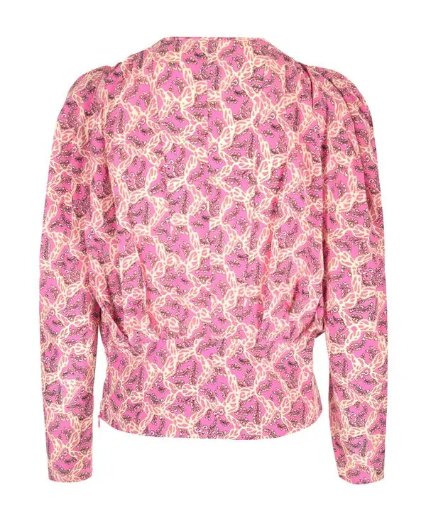 Isabel Marant Étoile Long Puff-sleeved Floral Blouse