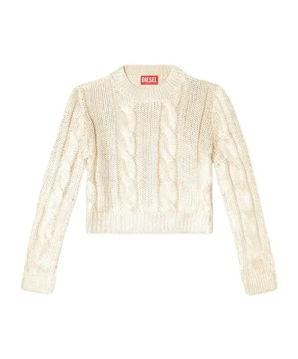 DIESEL® M-miccha Cable Knit Sweater