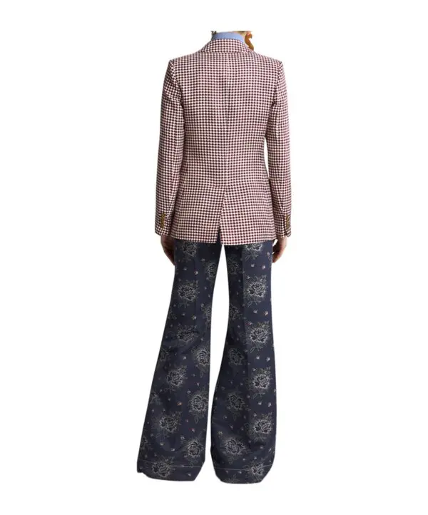 Etro Houndstooth Double-breasted Blazer