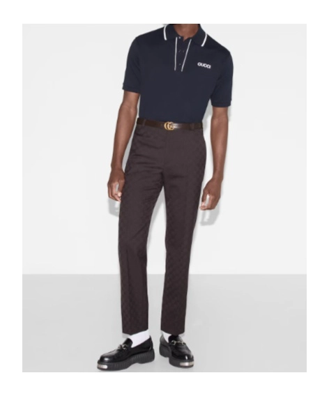 Gucci Logo Embroidered Polo Shirt