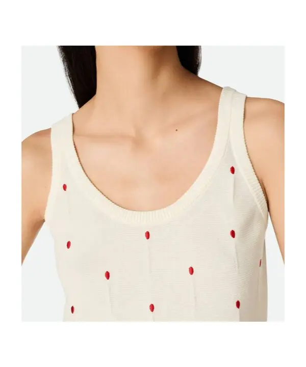Bottega Veneta Embroidered Matches Tank Top