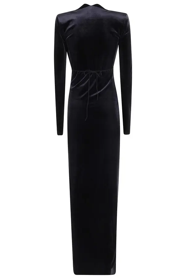 AMAZUIN Lara Velvet Maxi Dress