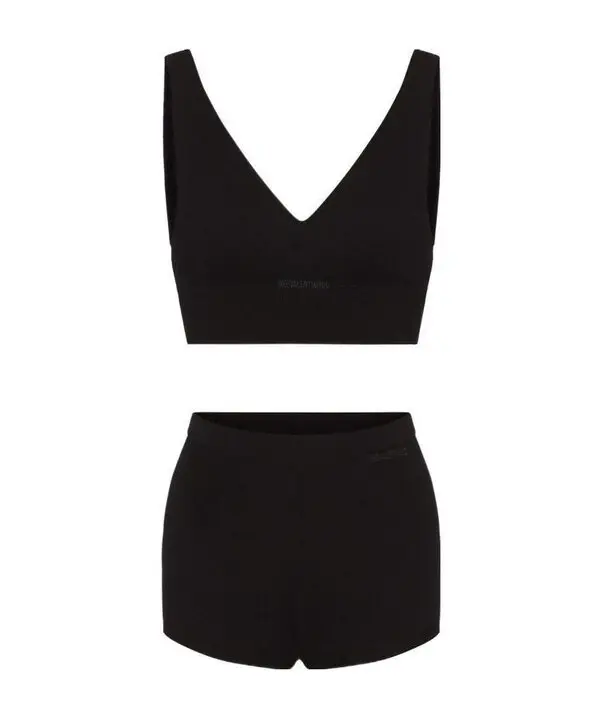 Red Valentino Knitted V-neck Set
