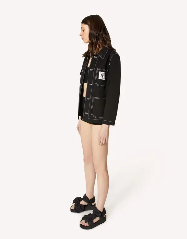 Red Valentino Knitted V-neck Set
