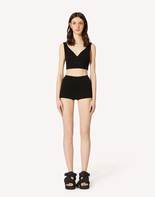 Red Valentino Knitted V-neck Set