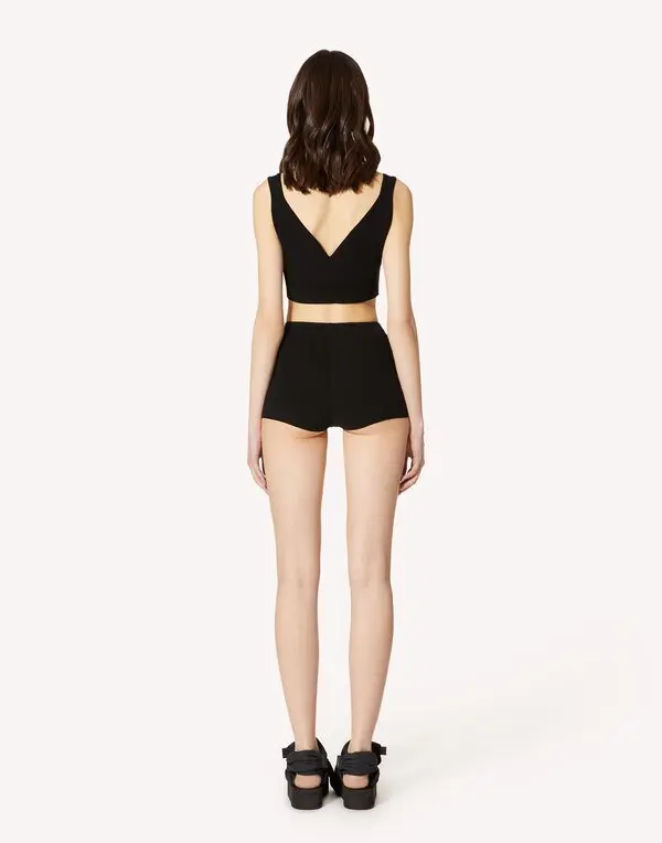 Red Valentino Knitted V-neck Set