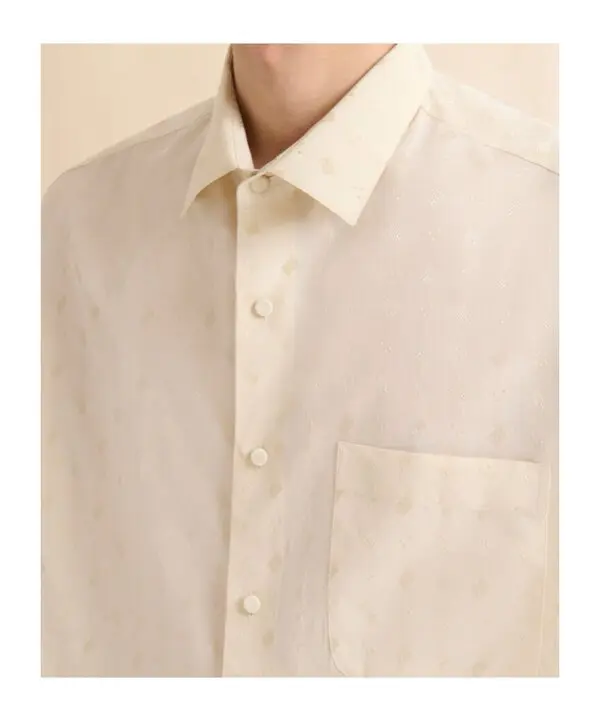 Marni Geometric Jacquard Motif Oversized Shirt