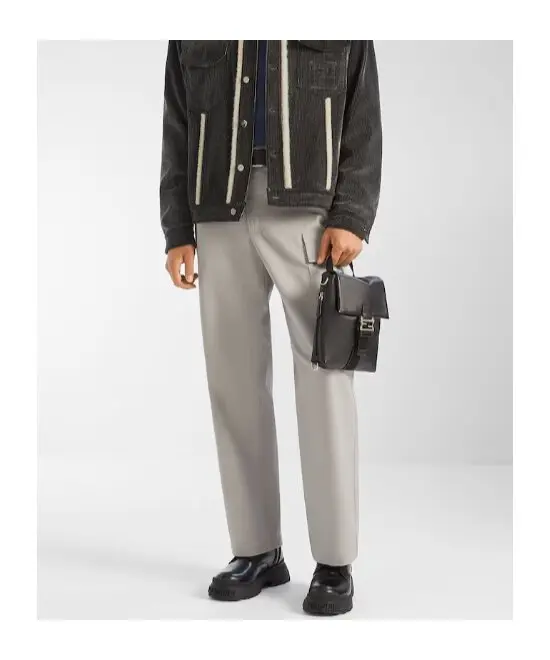 Fendi Leather Combat Boots With Side Zip