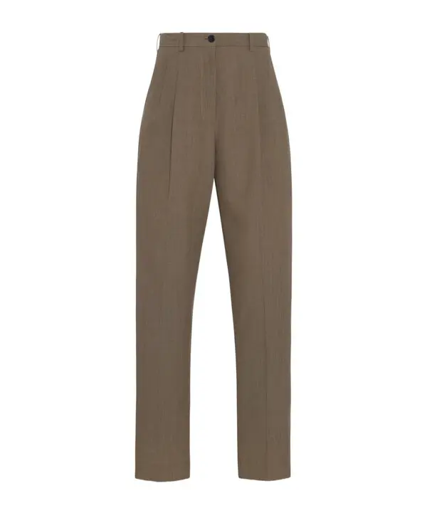 THE ROW Bryce Trousers In Wool And Silk