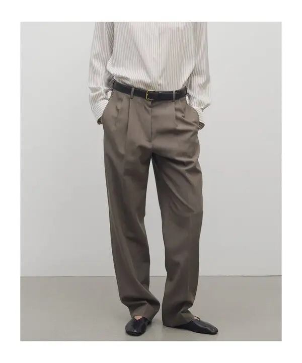 THE ROW Bryce Trousers In Wool And Silk