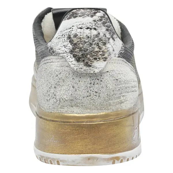 AUTRY Snakeskin-panelled Leather Sneakers