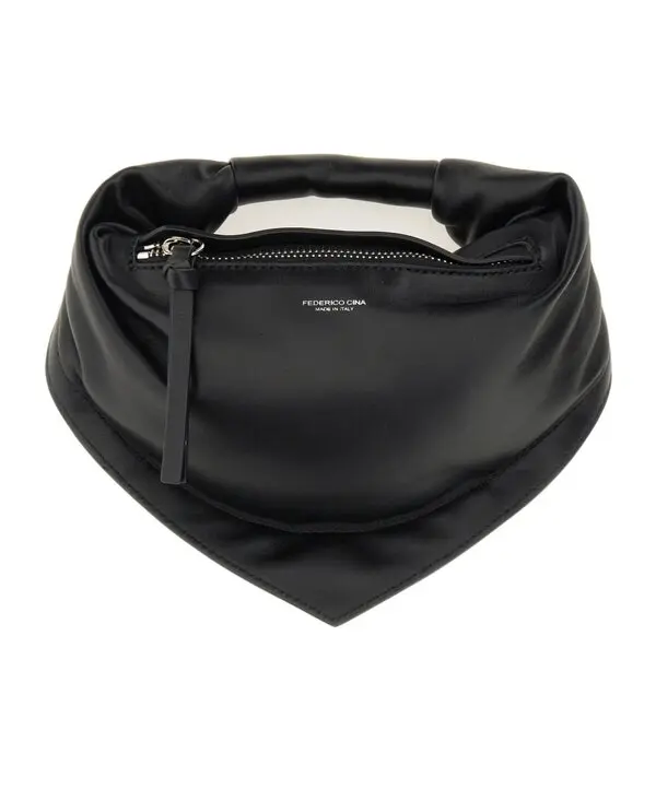 FEDERICO CINA Folded Tote Bag - Black
