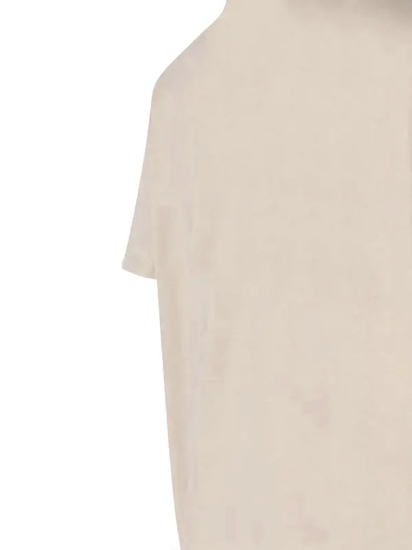 Max Mara Papaia Logo Patch Crewneck T-shirt - Light Brown
