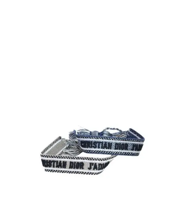 Dior J'adior Logo Bracelets Set - Black