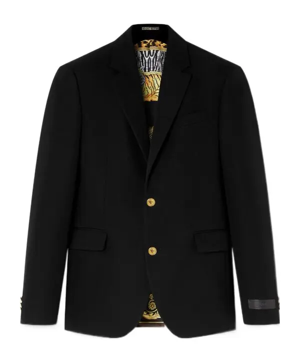 Versace Notched Lapel Blazer