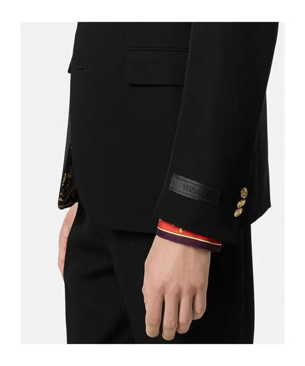 Versace Notched Lapel Blazer
