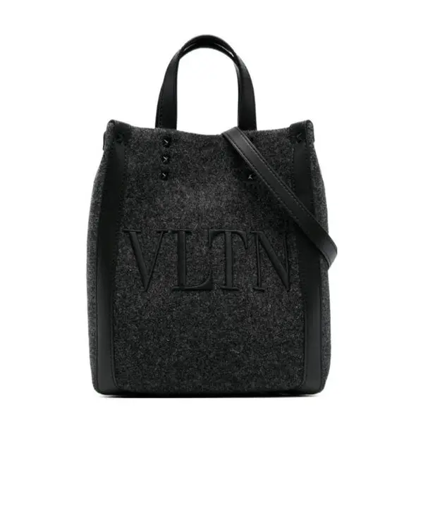 Valentino Garavani Rockstud Embellished Logo Tote Bag