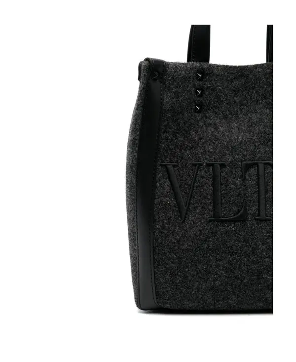 Valentino Garavani Rockstud Embellished Logo Tote Bag