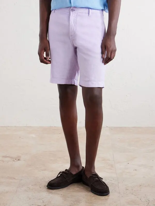 Vilebrequin Straight-leg Garment-dyed Linen Shorts