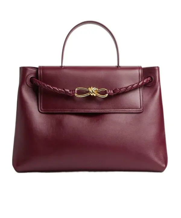 Bottega Veneta Braided Drawstring Shoulder Bag - Red