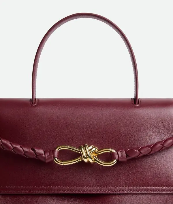 Bottega Veneta Braided Drawstring Shoulder Bag - Red