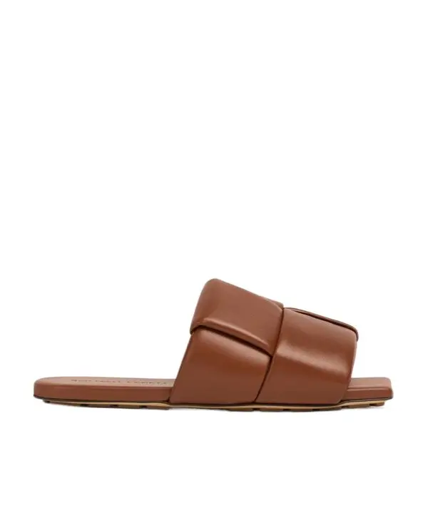 Bottega Veneta Padded Slip-on Sandals - Caramel