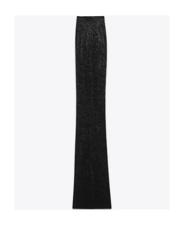 Saint Laurent Wide-leg Velvet Trousers