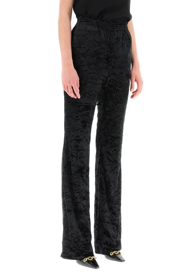 Saint Laurent Wide-leg Velvet Trousers