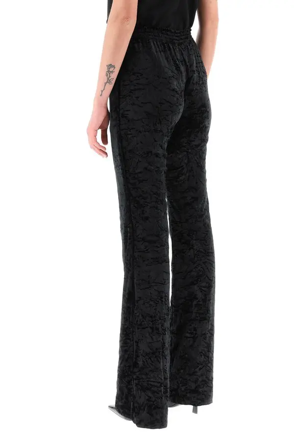 Saint Laurent Wide-leg Velvet Trousers
