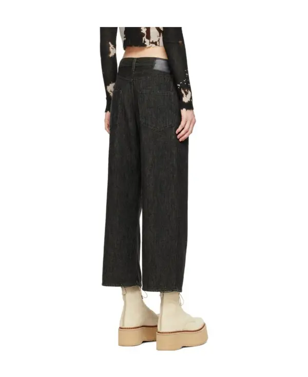 R13 Wide Leg Cropped Jeans