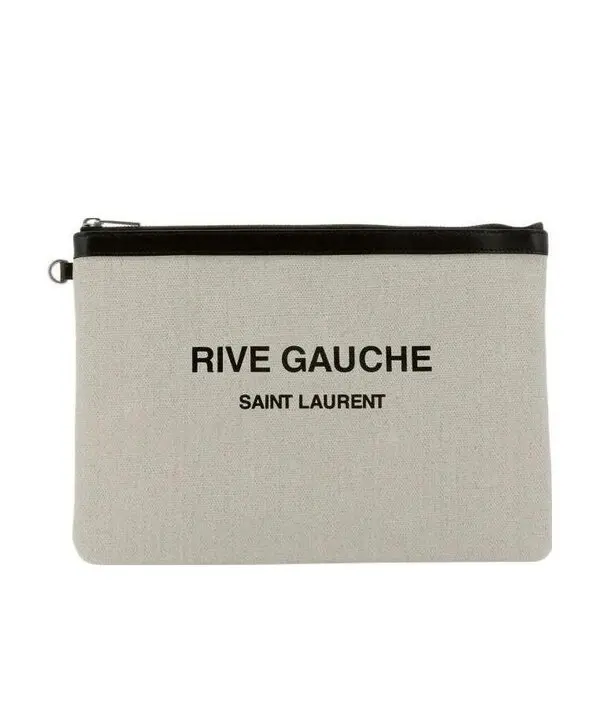 Saint Laurent Rive Gauche Pouch - Nude