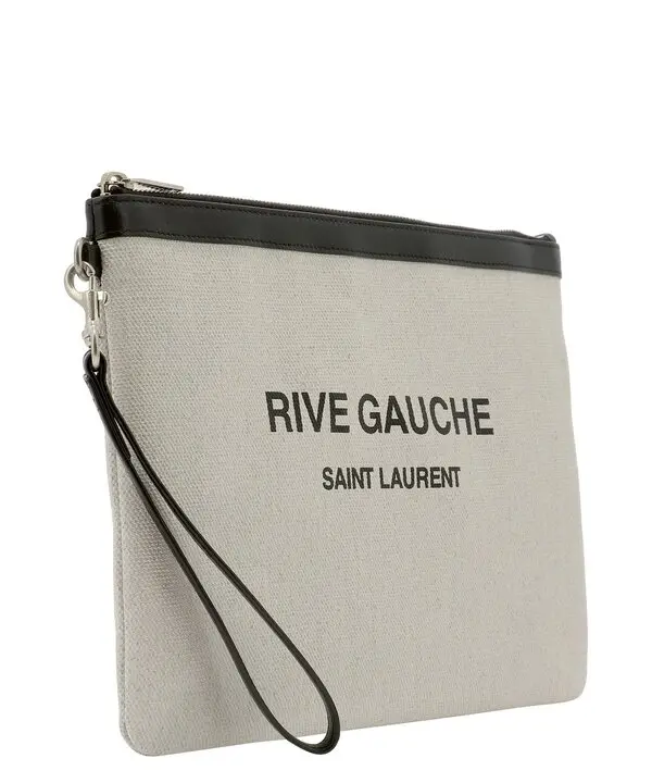 Saint Laurent Rive Gauche Pouch - Nude