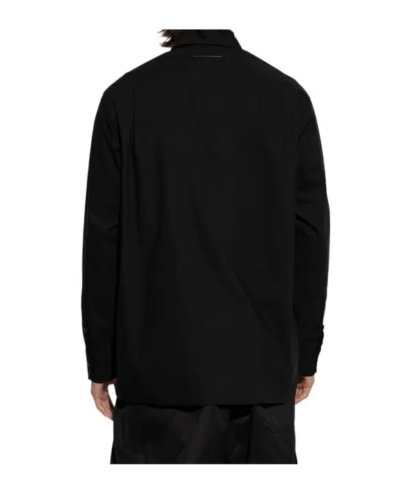 MAISON MARGIELA Long-sleeved Button-up Shirt - Black