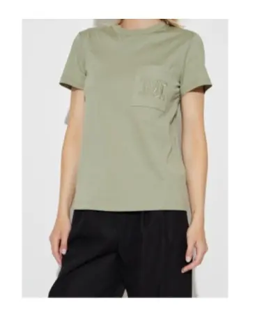 Max Mara Papaia Embroidered Logo Crewneck T-shirt - Green