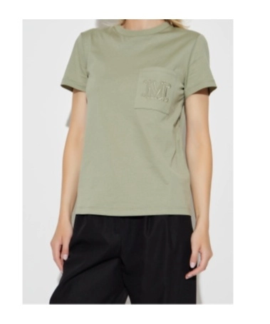 Max Mara Papaia Embroidered Logo Crewneck T-shirt - Green