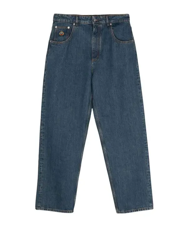Bally Logo Embroidered Straight-leg Jeans