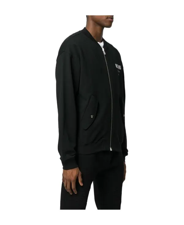 Moschino Detail Zip-up Bomber Jacket