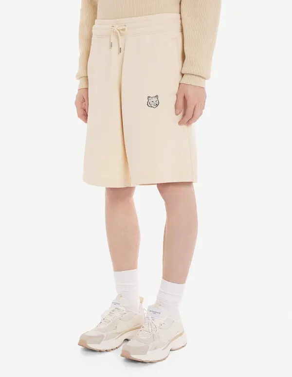 Maison Kitsuné Bold Fox Head Patch Oversize Jog Shorts - Nude