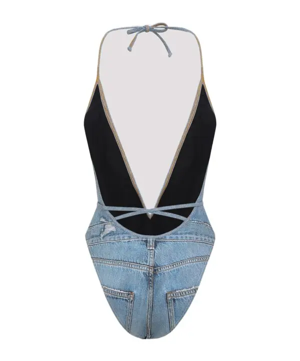 DIESEL® Halter Neck High-leg One-piece Swimsuit