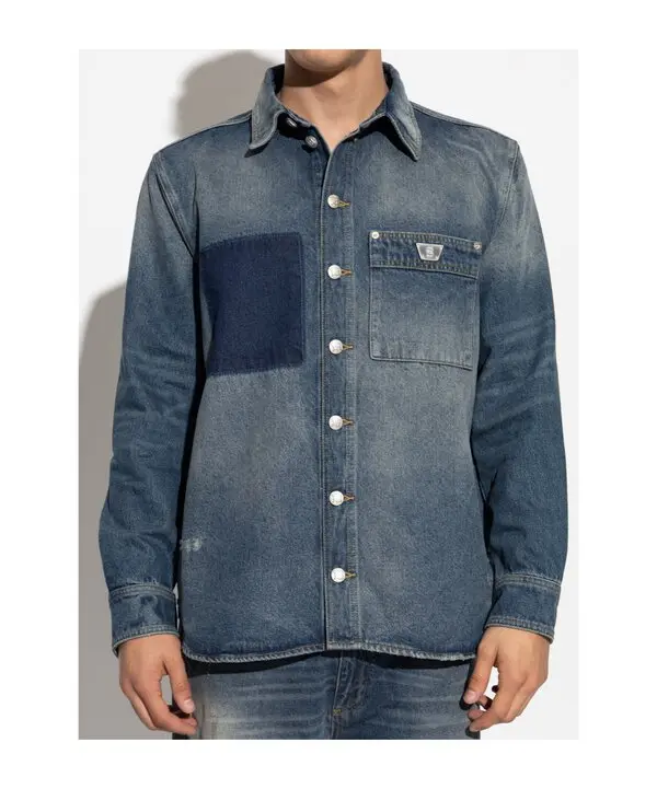 MISBHV Buttoned Long-sleeved Denim Shirt