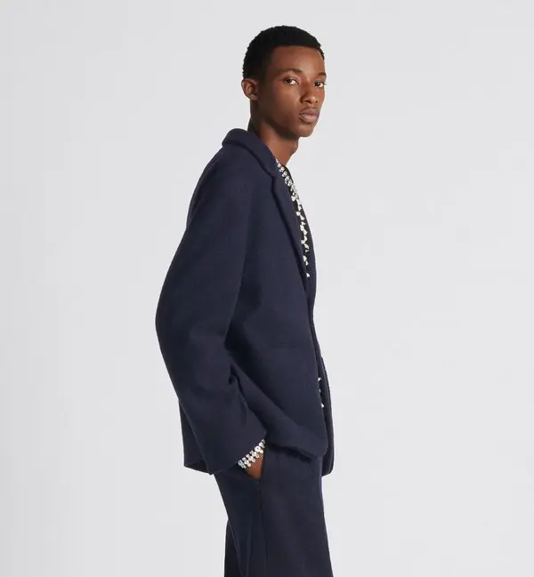 Dior Off-the-shoulder Jacket With Angled Lapels