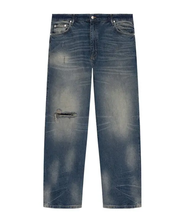 MISBHV Faded Distressed Denim Trousers