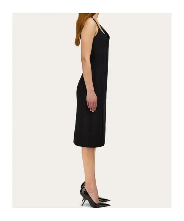 FERRAGAMO Sleeveless Corseted Midi Dress