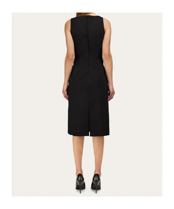 FERRAGAMO Sleeveless Corseted Midi Dress