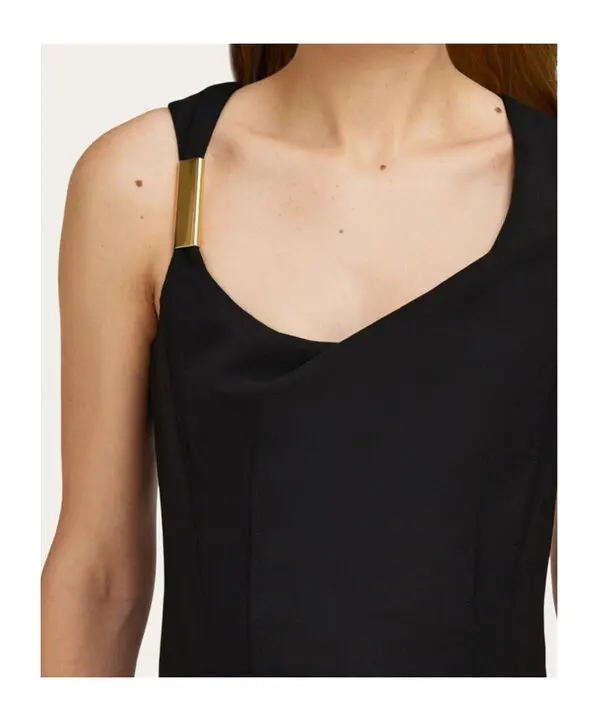 FERRAGAMO Sleeveless Corseted Midi Dress