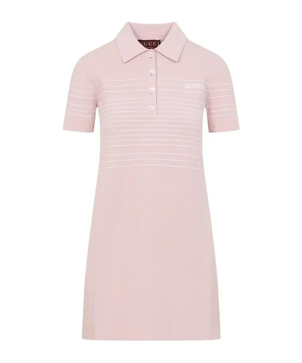Gucci Short Sleeve Collared Dress