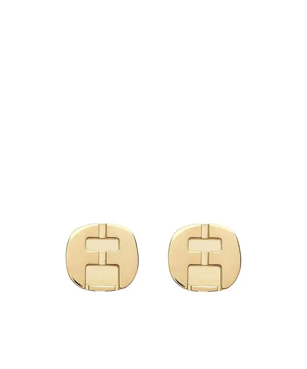 FERRAGAMO Double F Stud Earrings - Golden